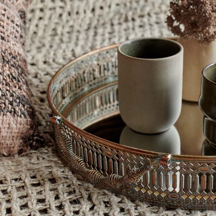 Thorley Mirrored Tray | Home Accessories | Abigail Ahern